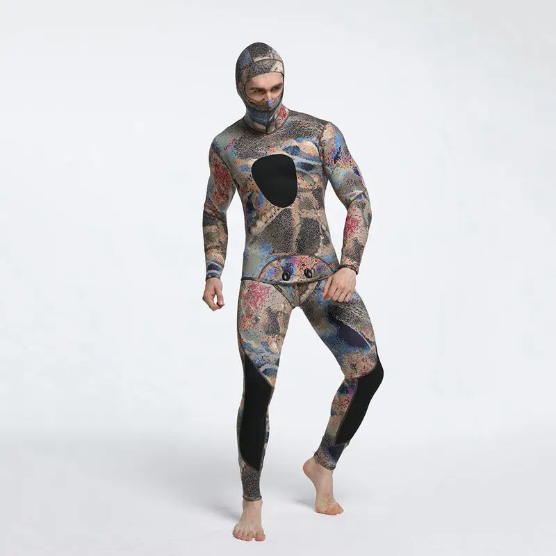 Diving suit neoprene 3mm men pesca diving spearfishing wetsuit surf ...