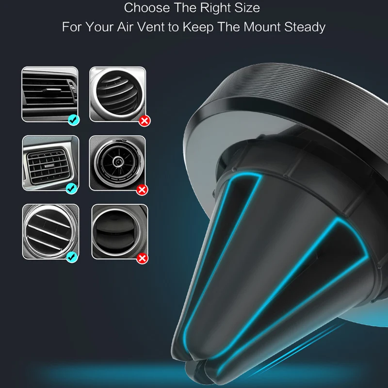 Car Magnetic Air Vent Mount Mobile phone Stand For Mercedes Benz W202 ...