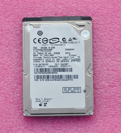 Factory Price 250G 2.5 Inch SATA Laptop Hard Disk HTS545025B9SA00 ...