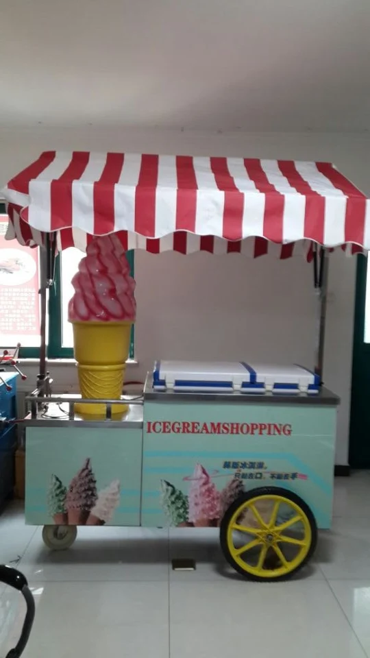 Mobile ice cream truck flow hard ice cream machine ice cream machine ...