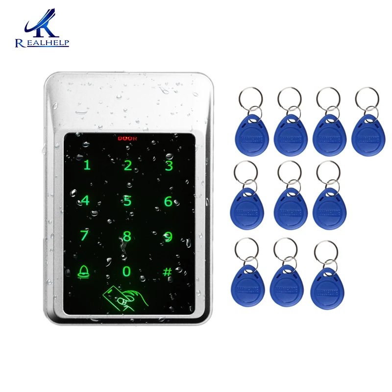 Full Waterproof IP65 Touch to Open Door RFID Access RFID Card Reader Single Door Proximity ...