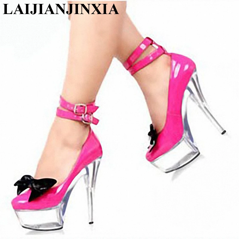 Laijianjinxia New Dancing Pumps Sexy 15cm High Heels Wedding Party