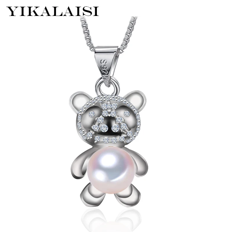 Yikalaisi 2017 New Panda Pendant 925 Sterling Silver Jewelry For Women