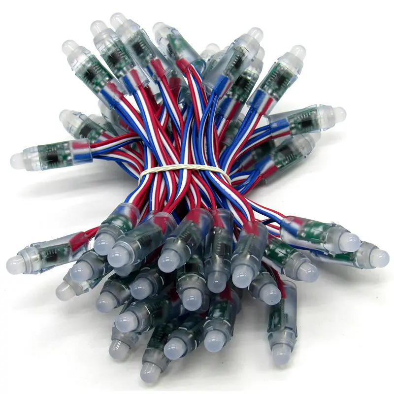 12V full color 12mm addressable rgb led pixel SM16703 led pixel module ...