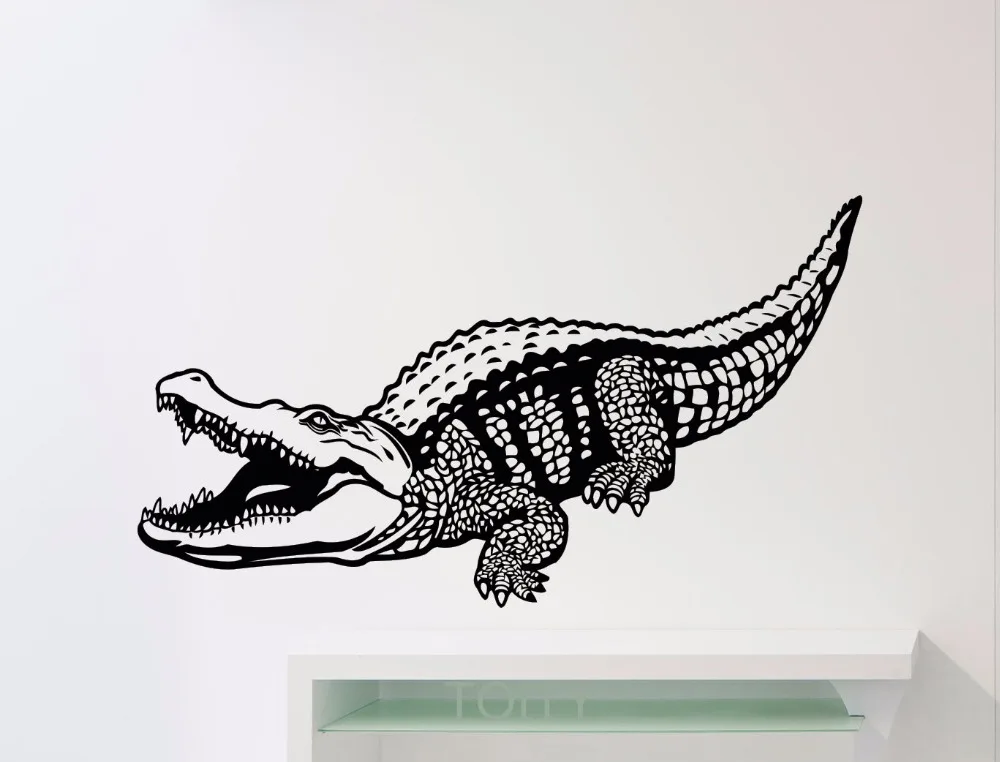 Aliexpress.com : Buy Crocodile Wall Decal Croc Reptile Alligator Vinyl ...