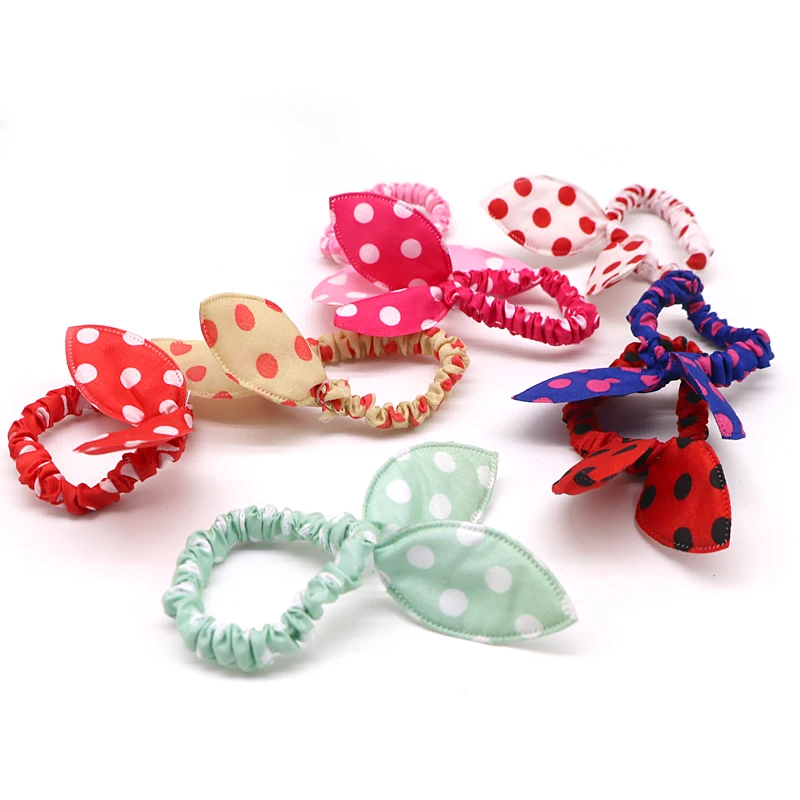 8pcs Cute Bunny Flower Hair Accessories Elastic Bands For Hair Braiding ...