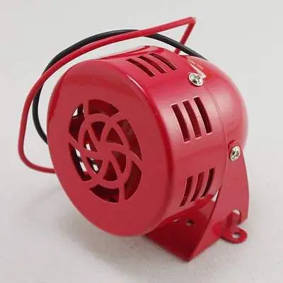 24VDC 2.5A 120dB Red Truck AUTOMOTIVE Metal Motor Siren Industrial ...