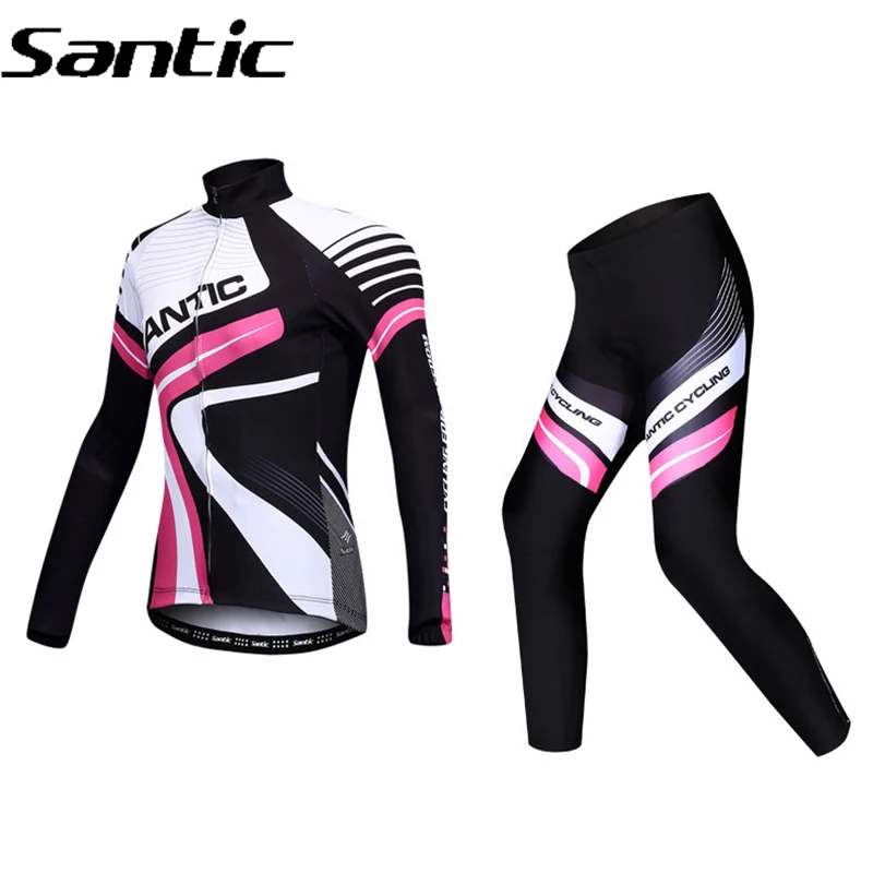 Santic Mujeres Ciclismo de Manga Larga Establece Trajes de Ciclismo Bike Bicylcle Jersey y ...