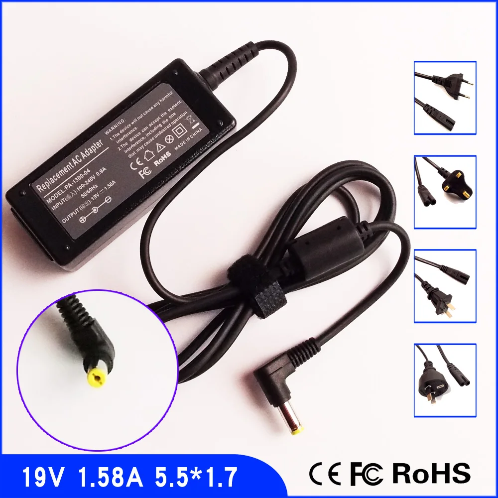 19V 1.58A Laptop Ac Adapter Power SUPPLY + Cord for Dell INSPIRON MINI ...