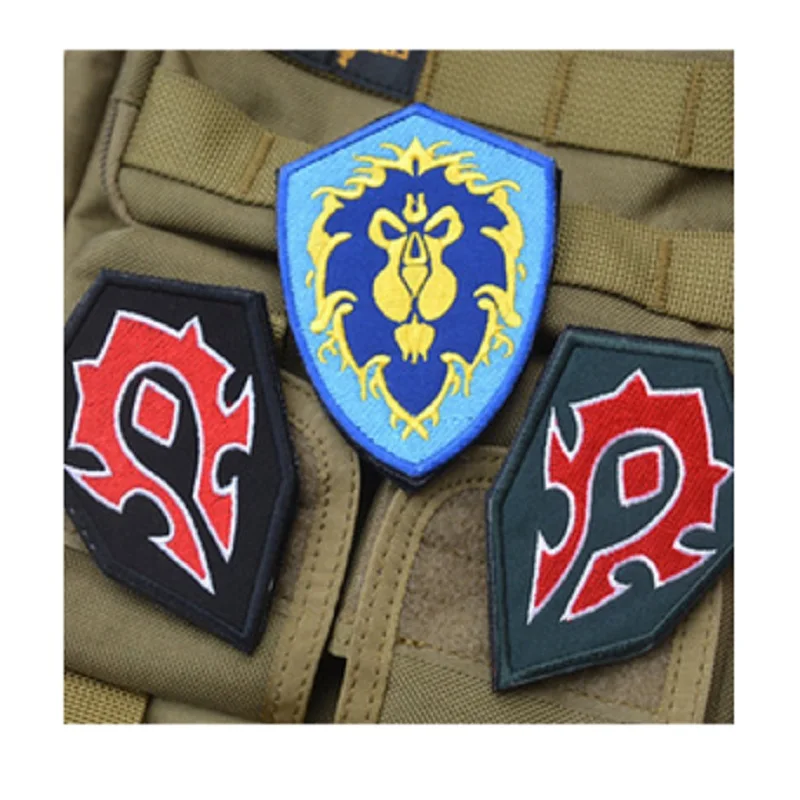 Embroidery Armband WOW World Alliance / Horde Forces Camp Sided ...