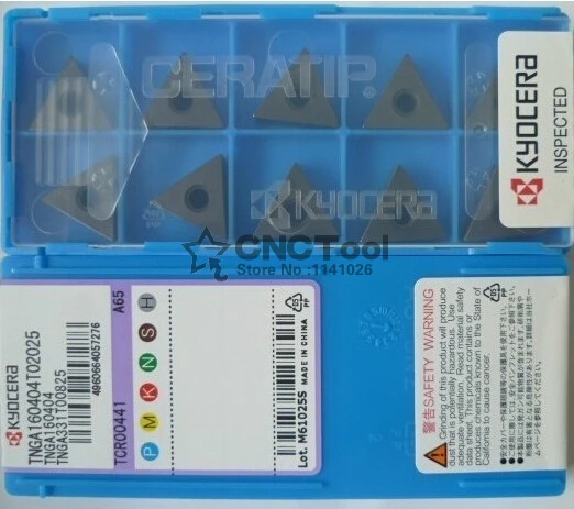 Free shopping! 10PCS TNGA160404 A65 lathe cutting tools CNC blade alloy ...