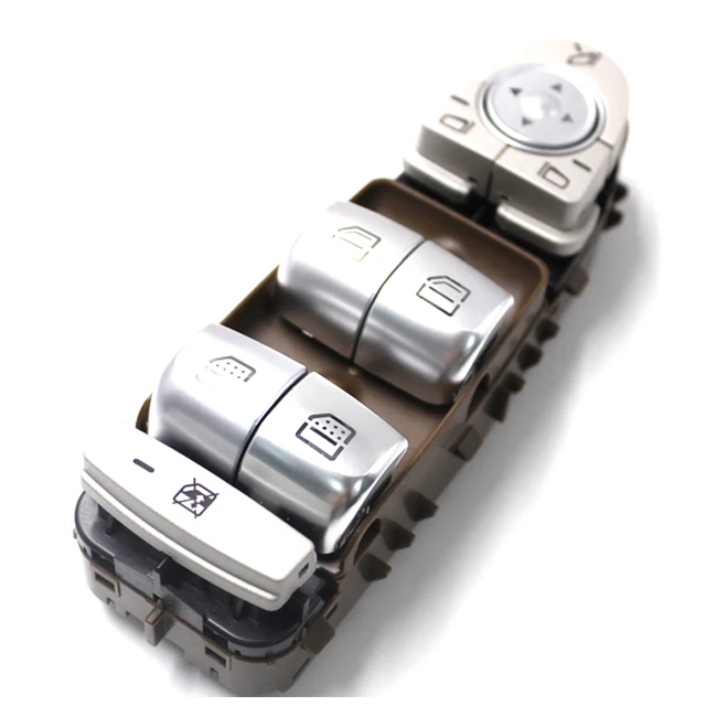 YAOPEI Brown 2229056800 Left Side Window Master Switch For Mercedes ...