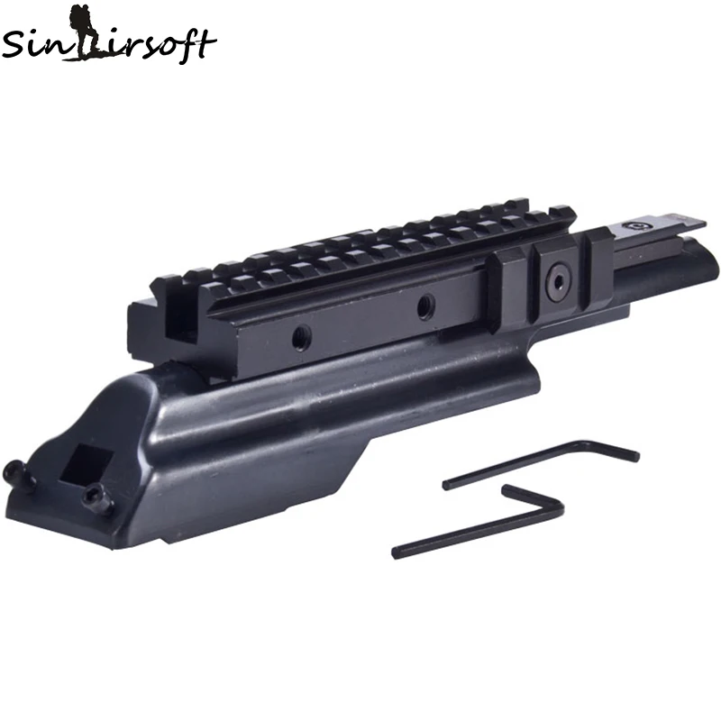 Stealth Black MTAK AK47 Scope Mount Receiver Cover Tri Rail Weaver ...
