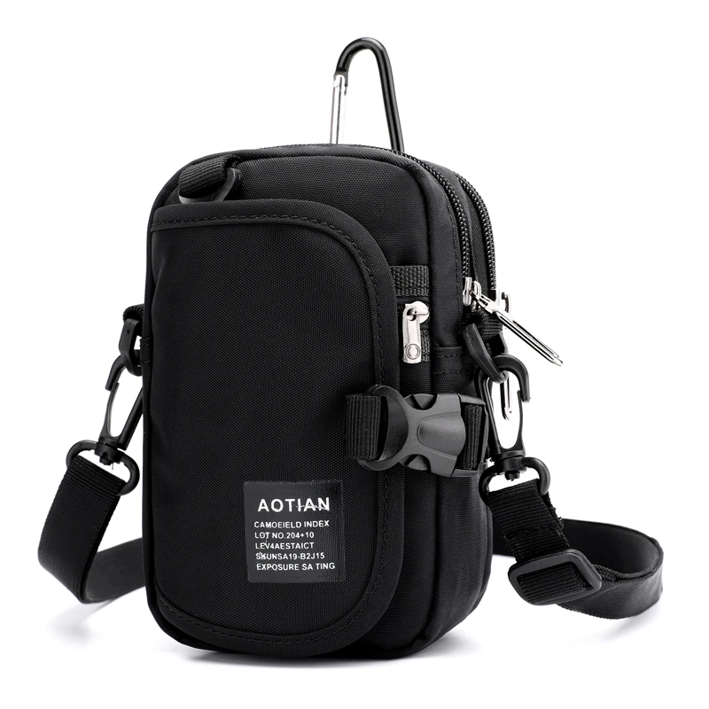 Man Handbags Mini Messenger Bag Simple Small Crossbody Cell Phone Waist ...