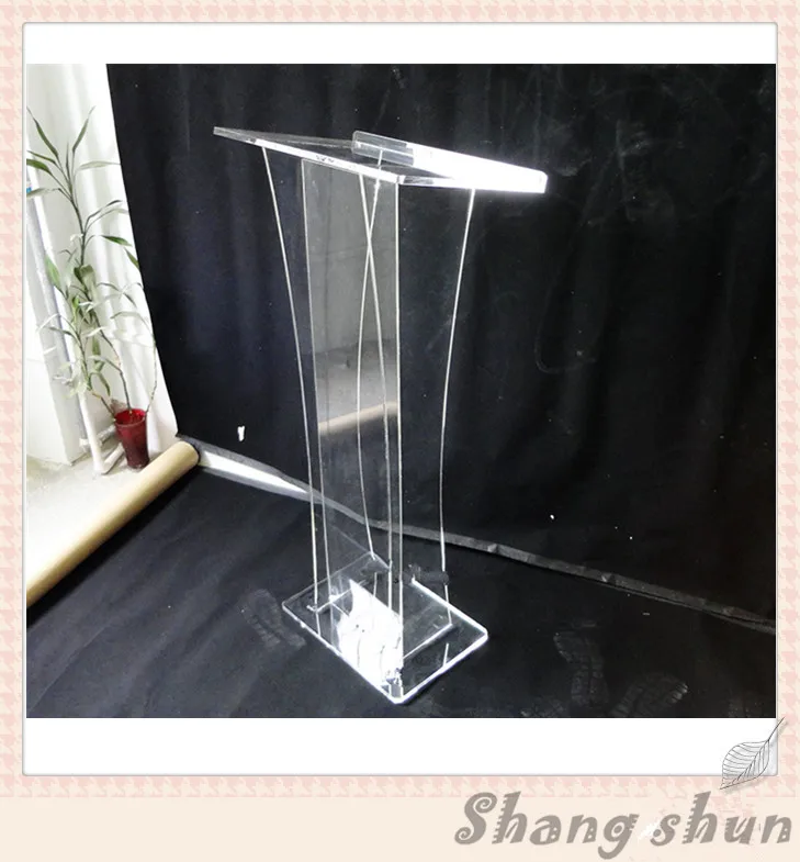 Free shipping plexiglass lectern for church acrylic rostrum lectern ...