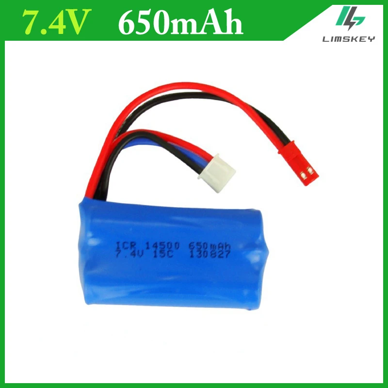 7.4V 650mAH 14500 Lipo Battery For Syma F1 Remote control helicopter li ...