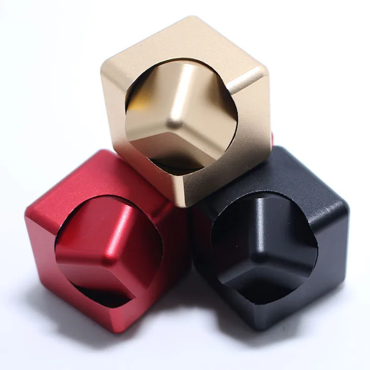 High Quality Mini Square Fidget Spinner Metal Cube Finger Hand Spinners ...