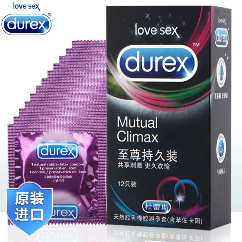 Durex Condoms Safe Delay Ribbed And Dotted Condom Sex Products For Me 12 Pcs Mutual Climax In