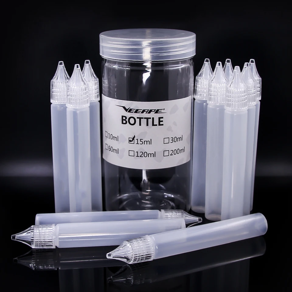 Aliexpress.com : Buy 12PCS Veeape e liquid empty plastic bottle 15ml ...