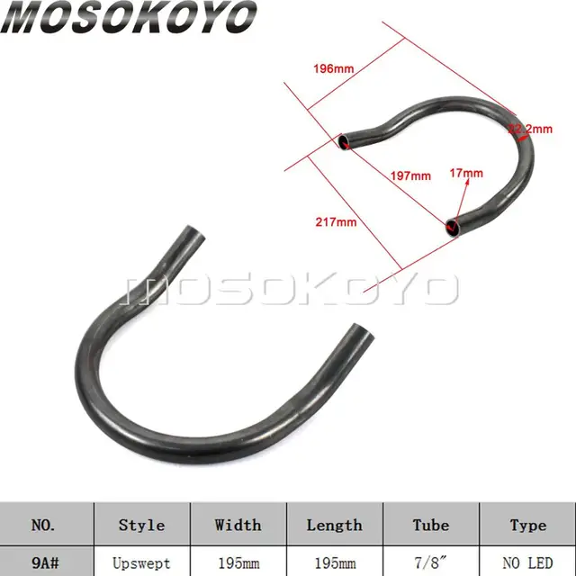 Motorcycle Cafe Racer Upswept Flat Tracker End Rear Seat Hoop 7/8" Or 1 ...