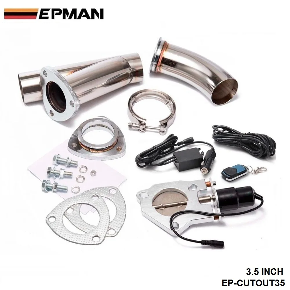 Electric Exhaust DUMPS Cutout Stainless Steel Cutouts 3.5 inch+Piping ...