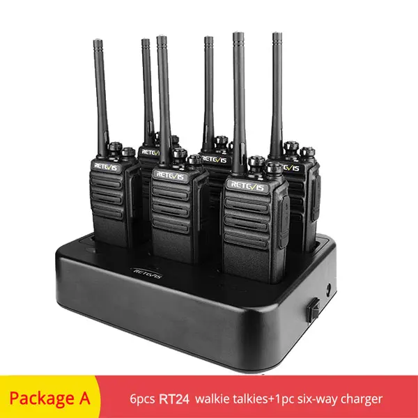 6pcs Retevis RT24 H777S Walkie Talkie PMR 446 Portable Radio VOX ...
