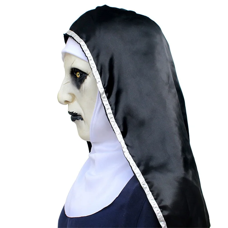 2018 Movie The Nun Valak Mask Cosplay Costumes The Conjuring Scary ...