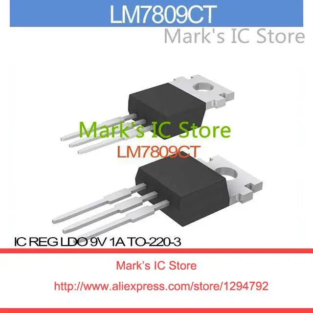 Lm7809ct IC REG LDO 9 V 1A a 220 3 LM7809C 7809 LM780 7809C series LM78 ...