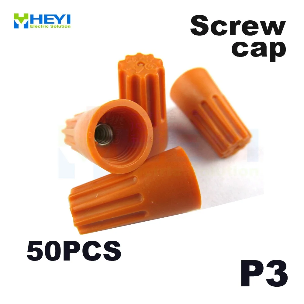 Industrial Electrical Wire Conectors Nuts 500 PCS Orange Electrical ...