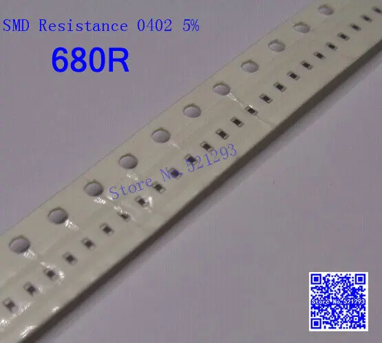 0402 Chip resistor 1/16W 680 ohm 680R 5% 0402 SMD Resistors 500PCS/LOT ...