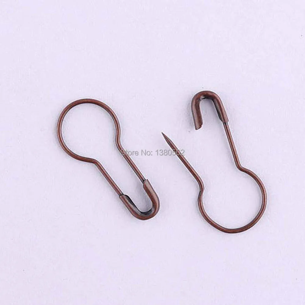 100pcs-lot-gourd-shape-metal-bronze-and-copper-color-safety-pin-for ...