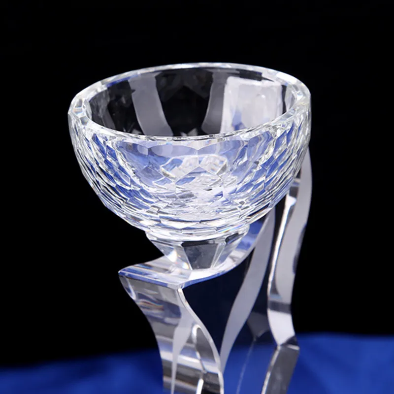 CTCB0053 Crystal Trophy Free Engraved Glass Award Cup With a Bowl For ...