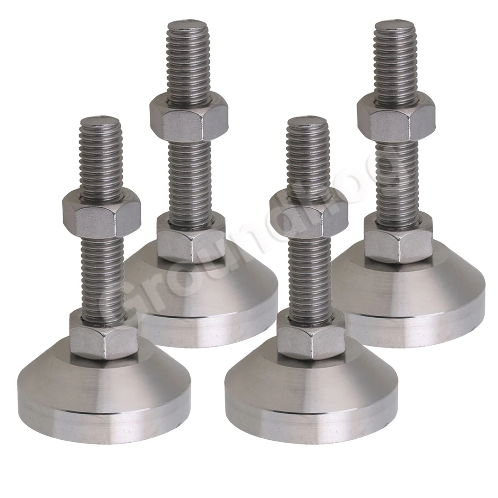 4pcs Adjustable Feet Thread Dia M12x50mm Fixed Universal Leveling ...