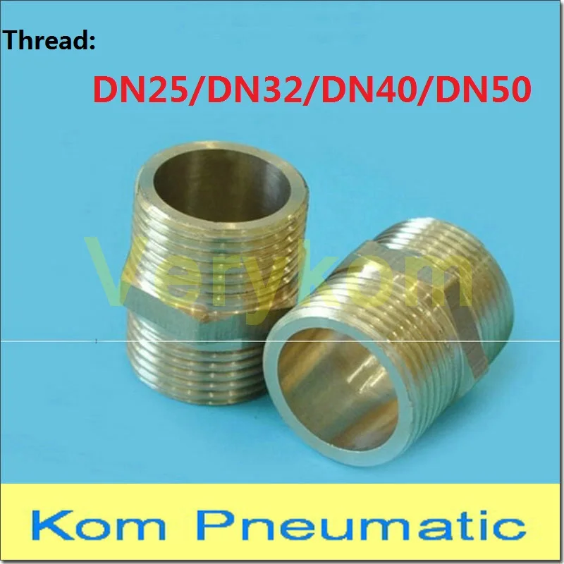 Dn25 Dn32 Dn40 Dn50 High Quality 1 1 2 1 5 2 Bsp Hex Nipple Brass