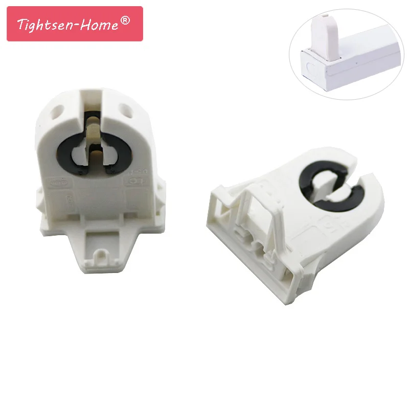 1-100PCS-Plastic-Lamp-Holder-Bases-suitable-for-T8-G13-LED-bracket-lamp ...