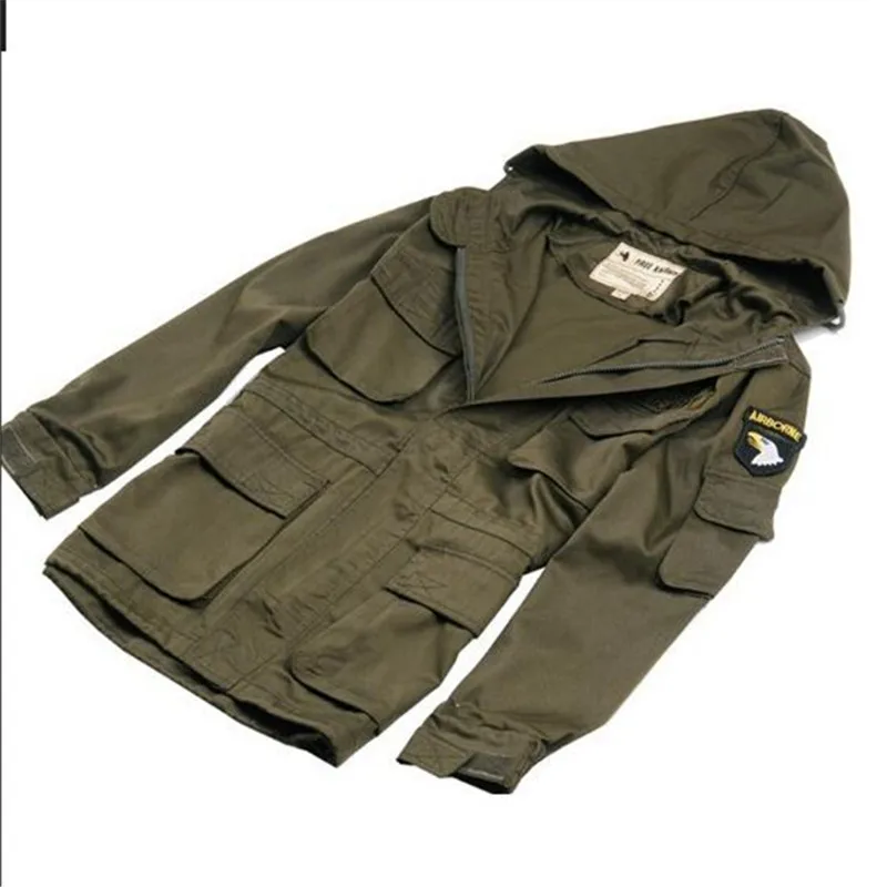military tactical jacket for men 101st Airborne Division outdoor hooded ...