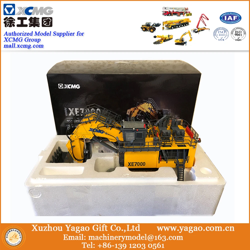 2018 New Launch 1:50 XCMG XE7000 Mining Excavator, 700 Tons Excavator Replica, Collection ...