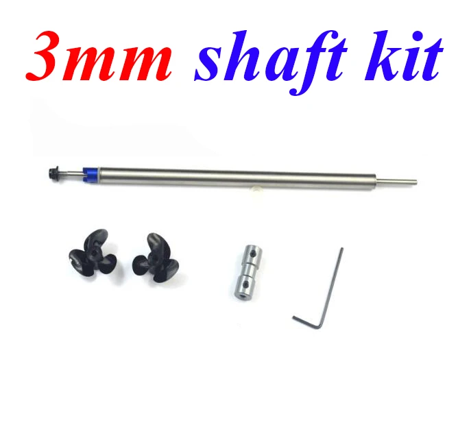 Free Shipping 3mm Rc Boat Shaft Assembly Shaft With Propeller Kit Set ...