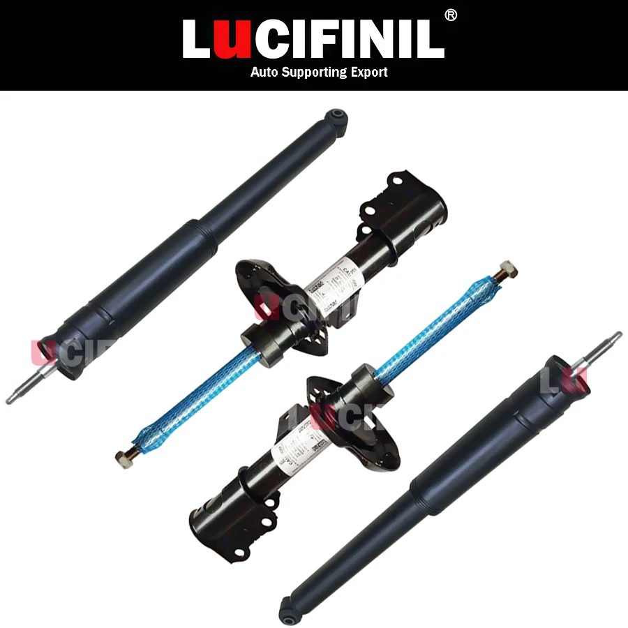 LuCIFINIL 2014 2015 4PCS Front Suspension Spring Rear Suspension Shock ...