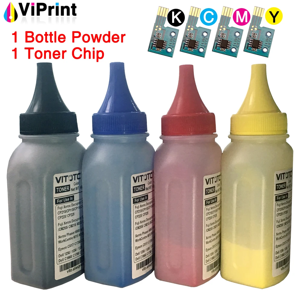 4 Color Bottle Japan EA toner powder for Fuji Xerox Phaser 6125 6125n ...