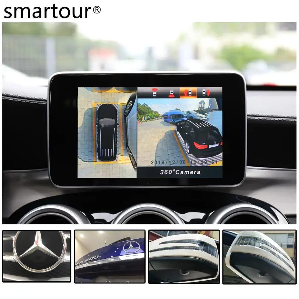 Smartour Car 3d Surround View Monitoring System 360 Bird S Eye View Panoramic Camera In Dvr