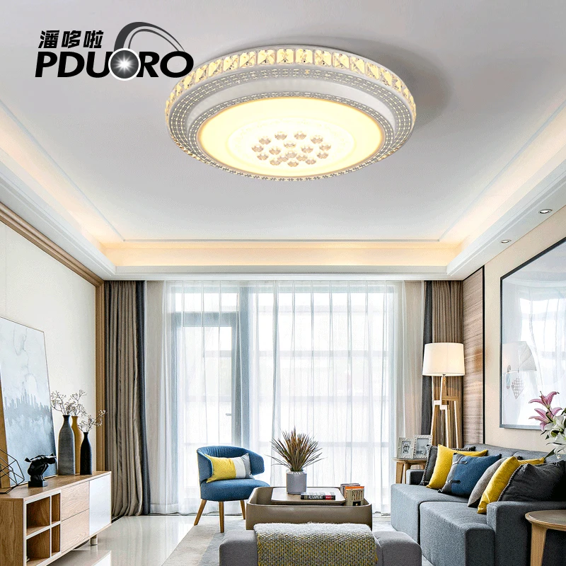 Modern-Surface-Mounted-Crystal-Ceiling-Lights-Living-Room-luminarias ...