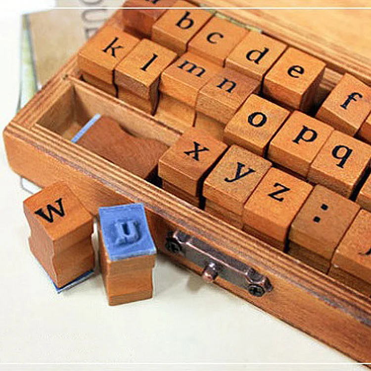 Wooden Lowercase Alphabet Stamps at Marshall Hite blog