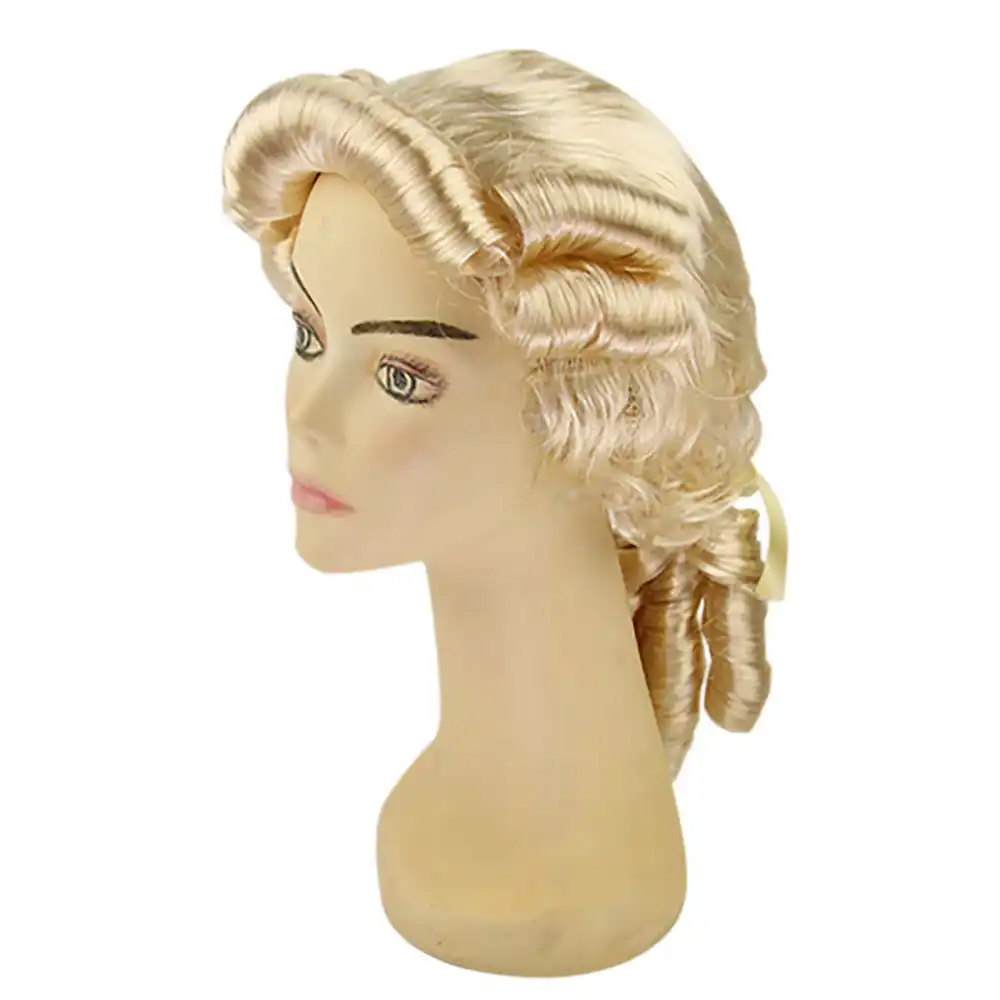 Men Colonial Wig 18th Century Gentlemen Court Costume Retro Curly ...