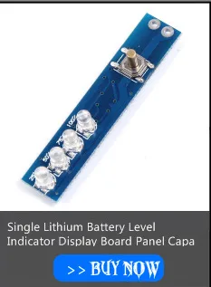 1 3 4 Serial Lithium Battery Capacity Indicator IC Tester Display Board ...