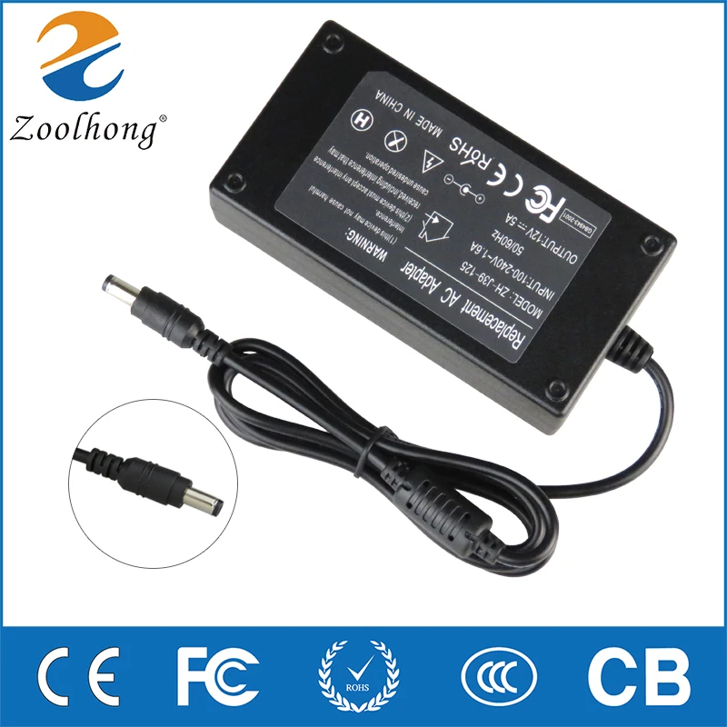 LX1205 12V5A LED Drive AC 100V 240V 12V 5A 60W LED strip Lighting ...