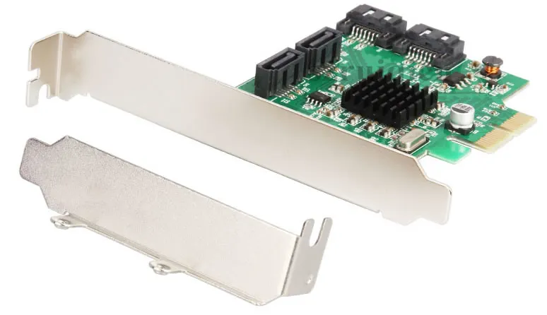 4 port SATA III SATA3.0 PCI e x2 Slot Controller Card Marvell 88SE9235 ...