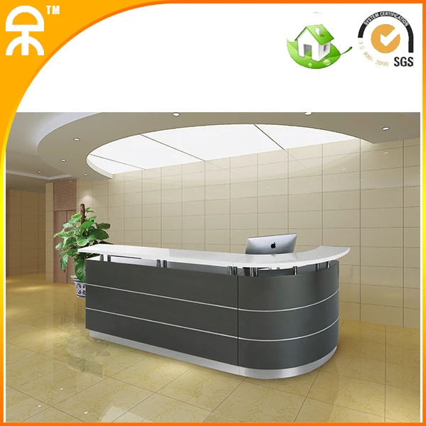 2.7M (8.8ft)hospital dental center clinic curved marble reception desk ...