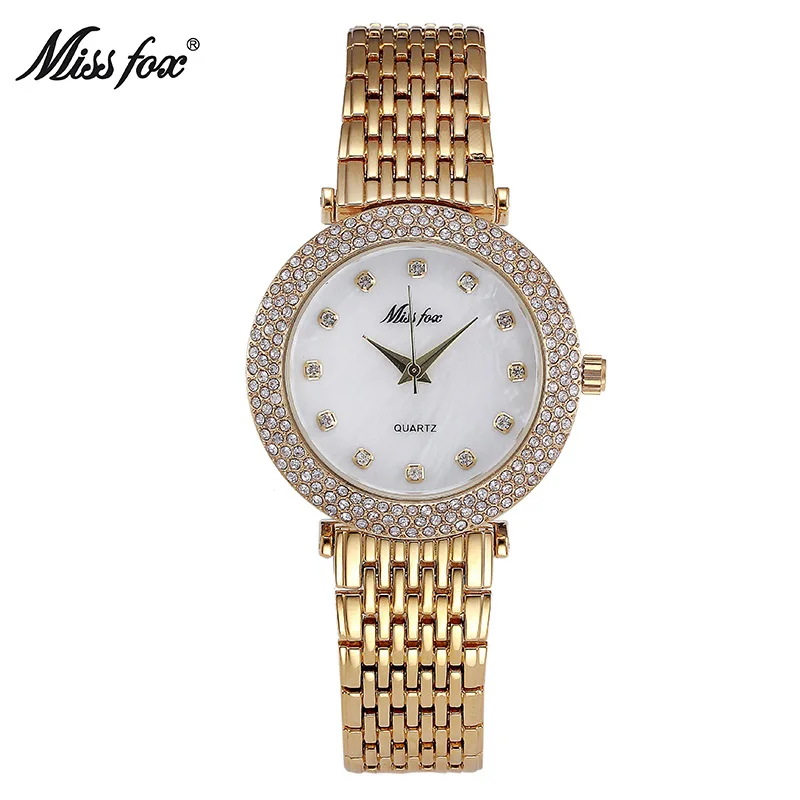 Miss Fox Luxury Watch Women Famous Brand Gold Fashion Design Bracelet ...