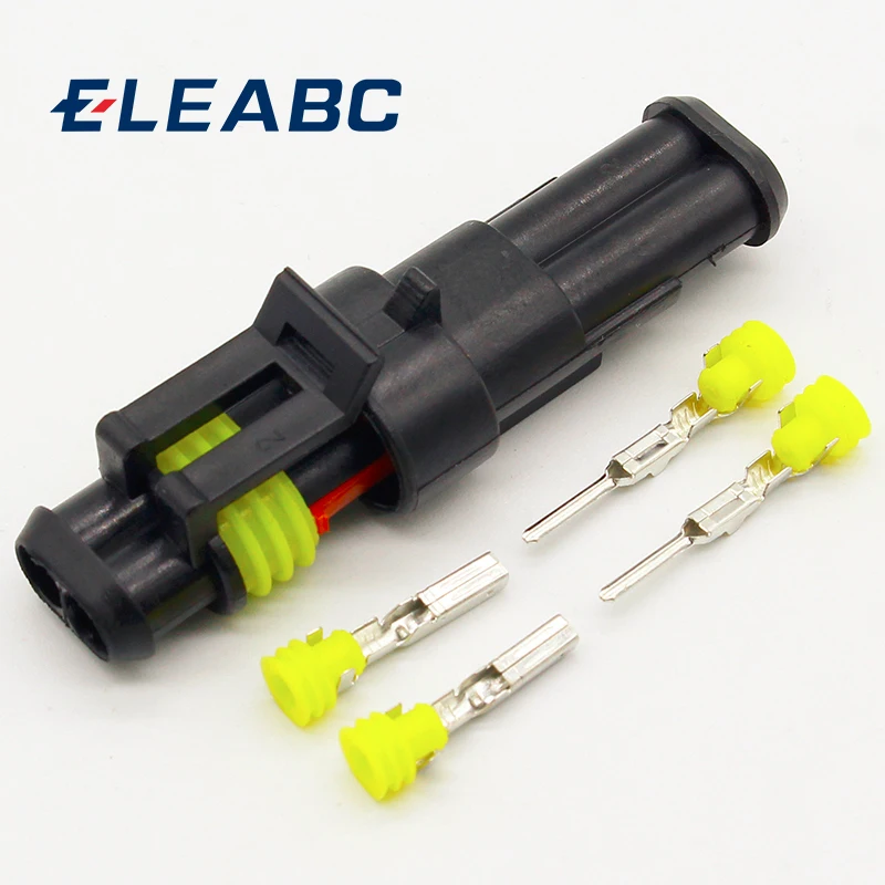 10-sets-Kit-2-Pin-Way-AMP-Super-seal-Waterproof-Electrical-Wire ...